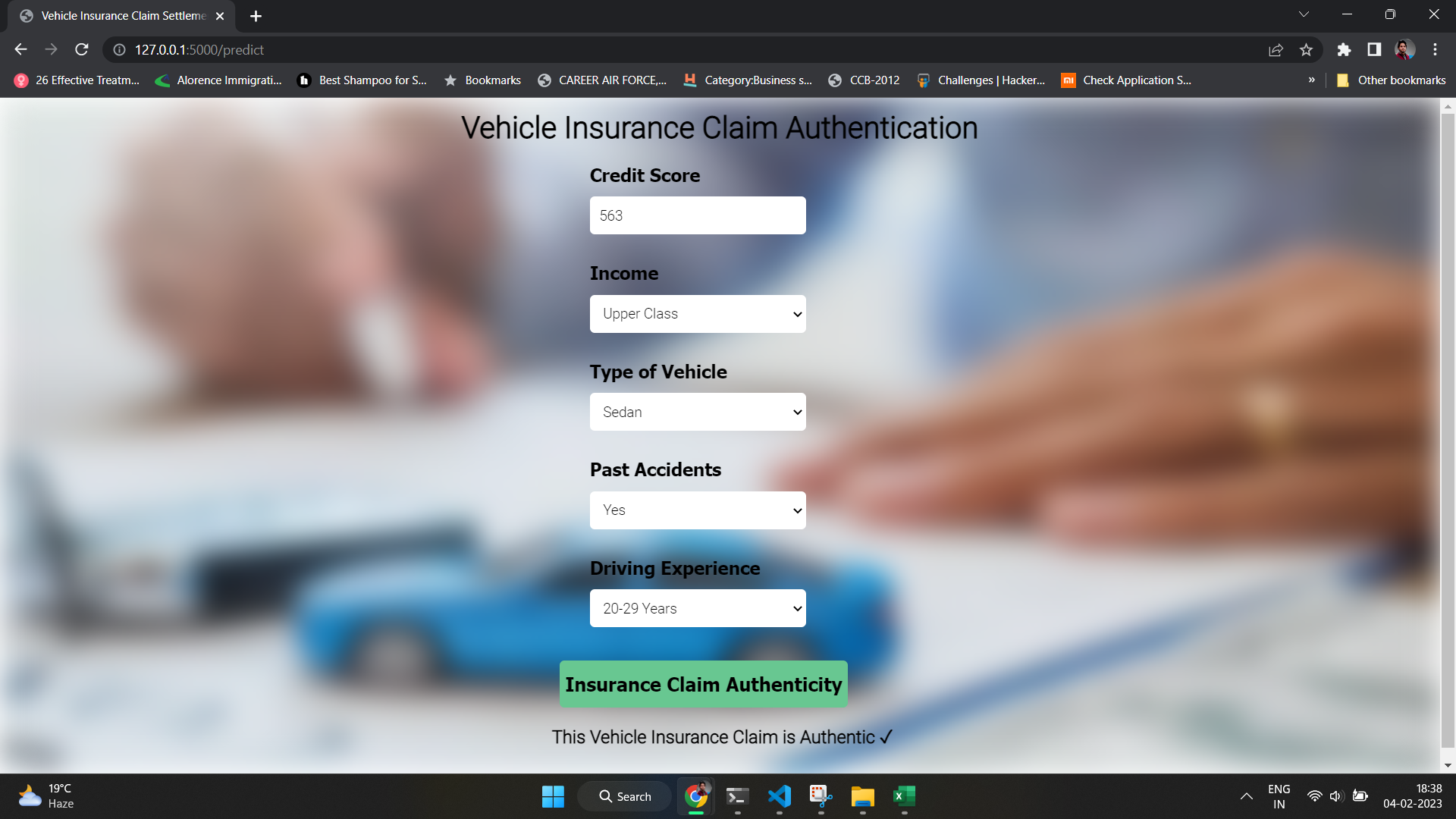 GitHub - TrashantRathore/Flask-ML-App-for-Vehicle-Insurance-Claim ...
