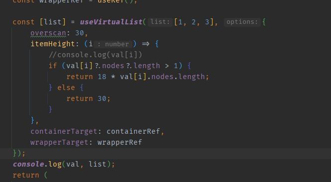 useVirtualList 虚拟列表 list 为空数组 · Issue #1402 · alibaba/hooks · GitHub