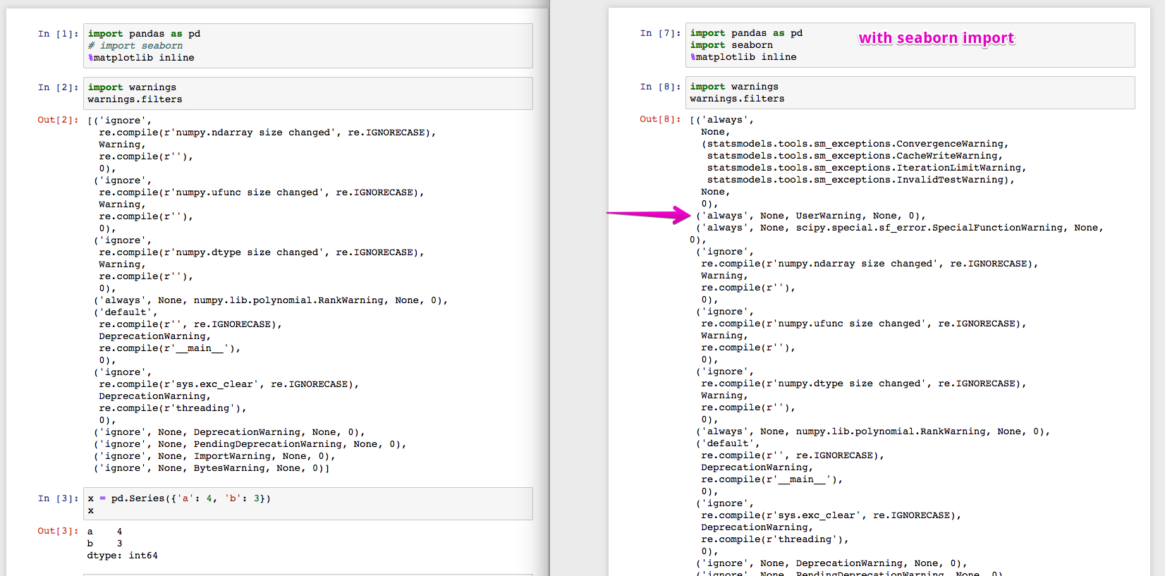 Repeated VisibleDeprecationWarning when (pandas) plotting with ...
