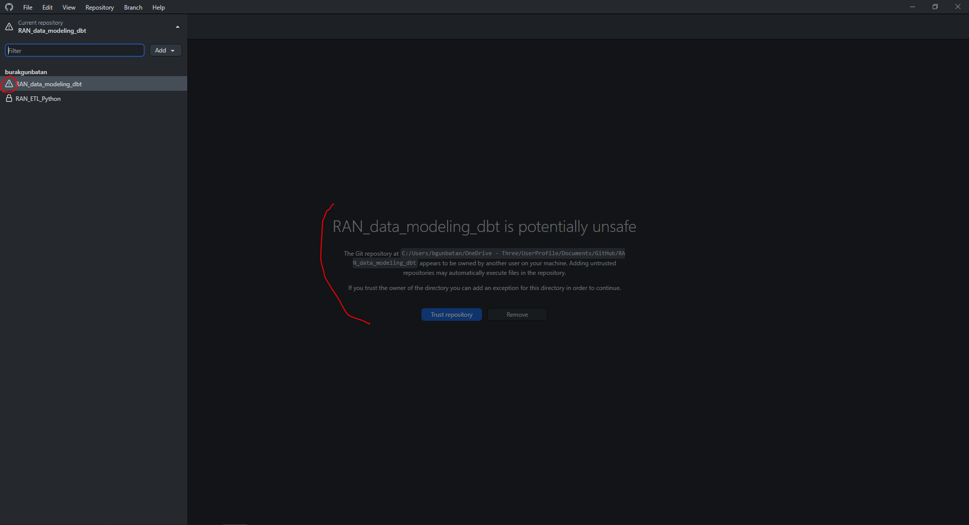 Folder Is Potentially Unsafe Error · Issue 15597 · Desktopdesktop · Github 