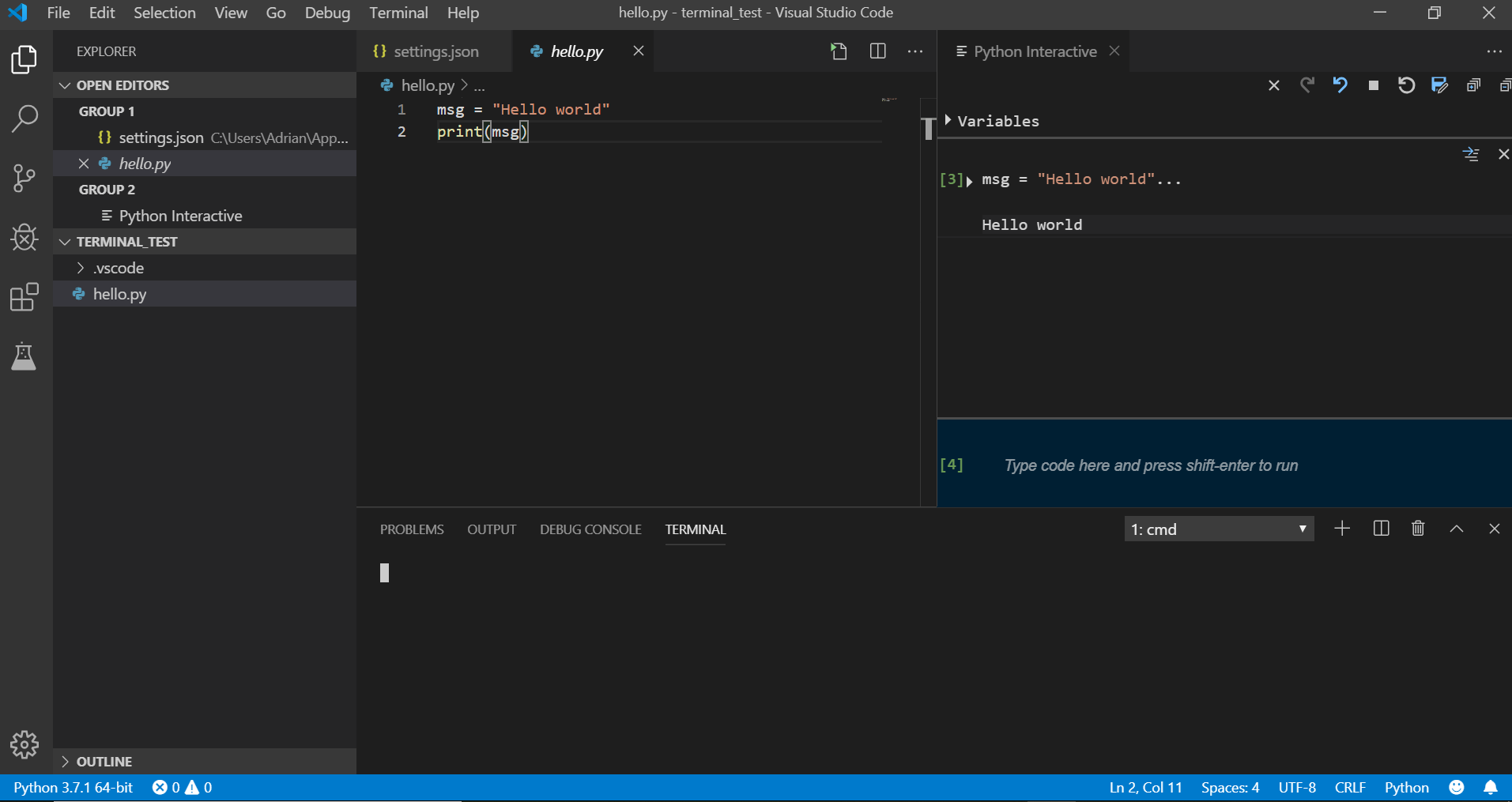 Visual Studio Code Terminal Blank Screen Issue 81295 Microsoft