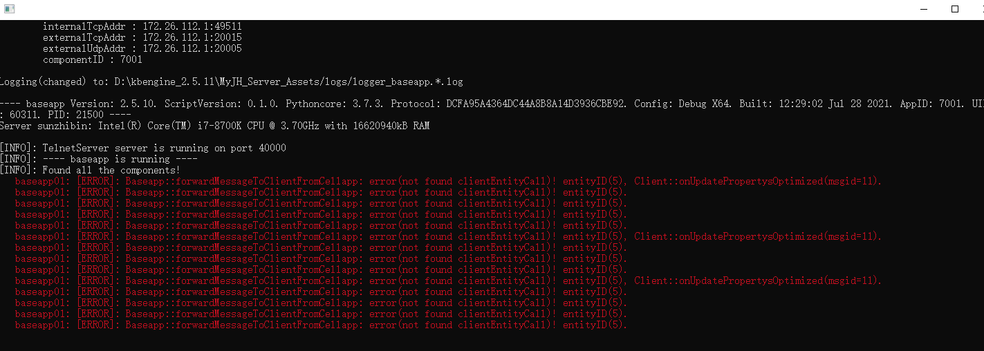 baseapp在玩家退出后报错 · Issue #1513 · kbengine/kbengine · GitHub
