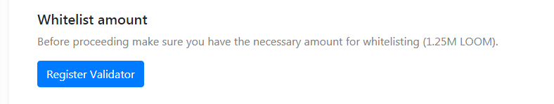 Validator Mgt: User info required for minimum LOOM token to Become a validator · Issue #1020 ...