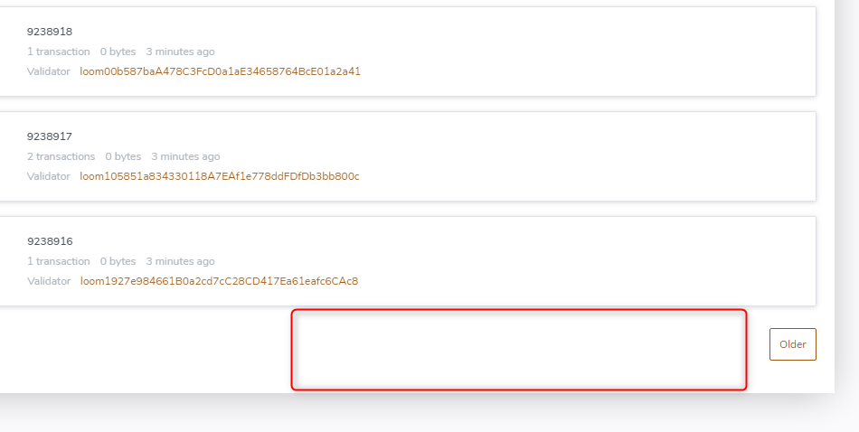 Pagination is missing on Blocks page · Issue #42 · loomnetwork/blockscout · GitHub