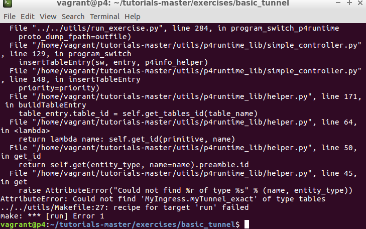 Basic_tunnel run issue · Issue #239 · p4lang/tutorials · GitHub