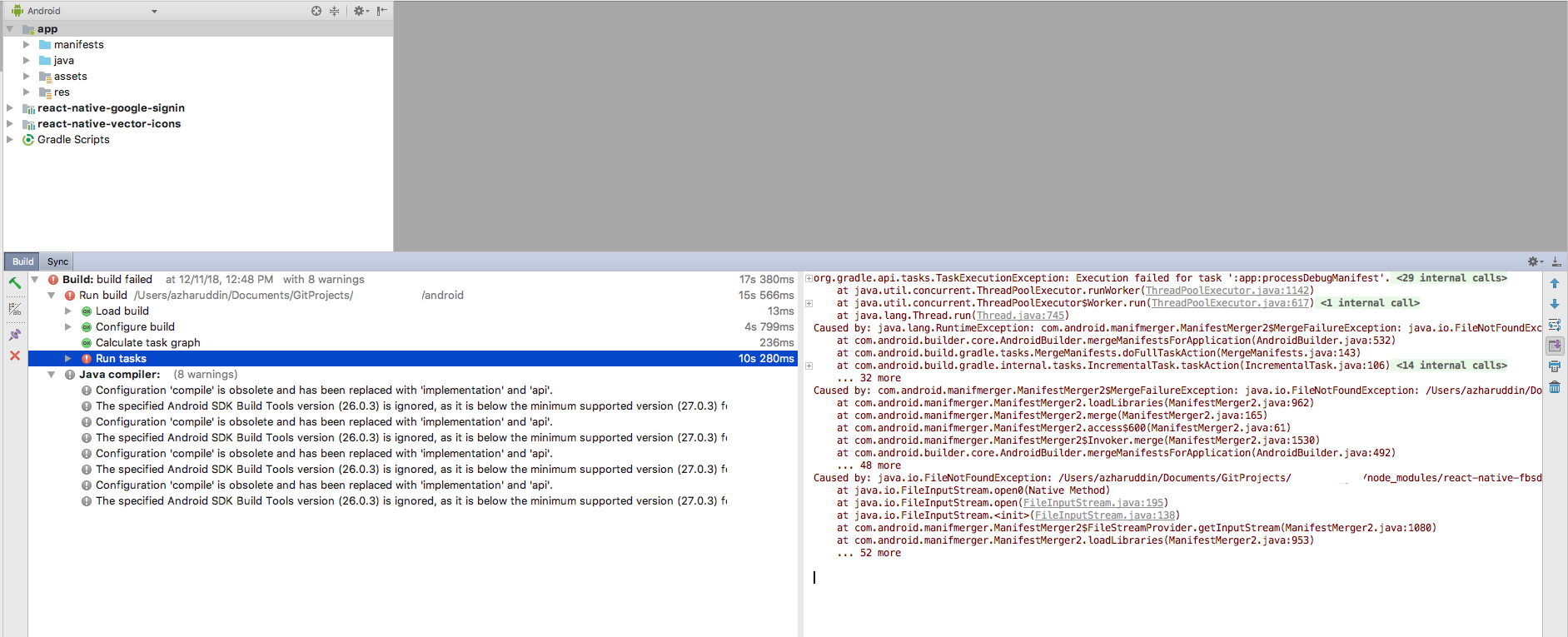 Could Not Invoke Fbgraphrequeststart Null · Issue 410 · Facebookarchivereact Native Fbsdk 2503