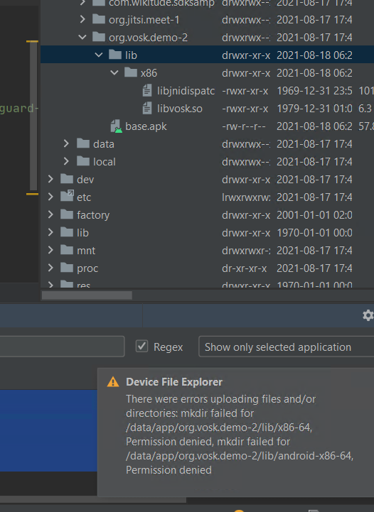 Error while start demo project · Issue #155 · alphacep/vosk-android-demo · GitHub