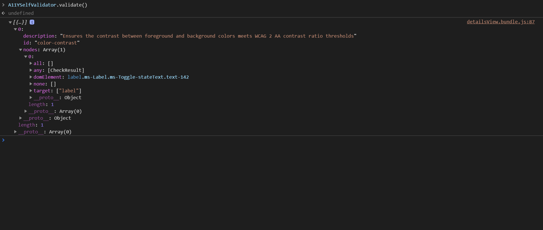 Color-contrast issue on Detailsview automated checks page. · Issue #643 · microsoft ...