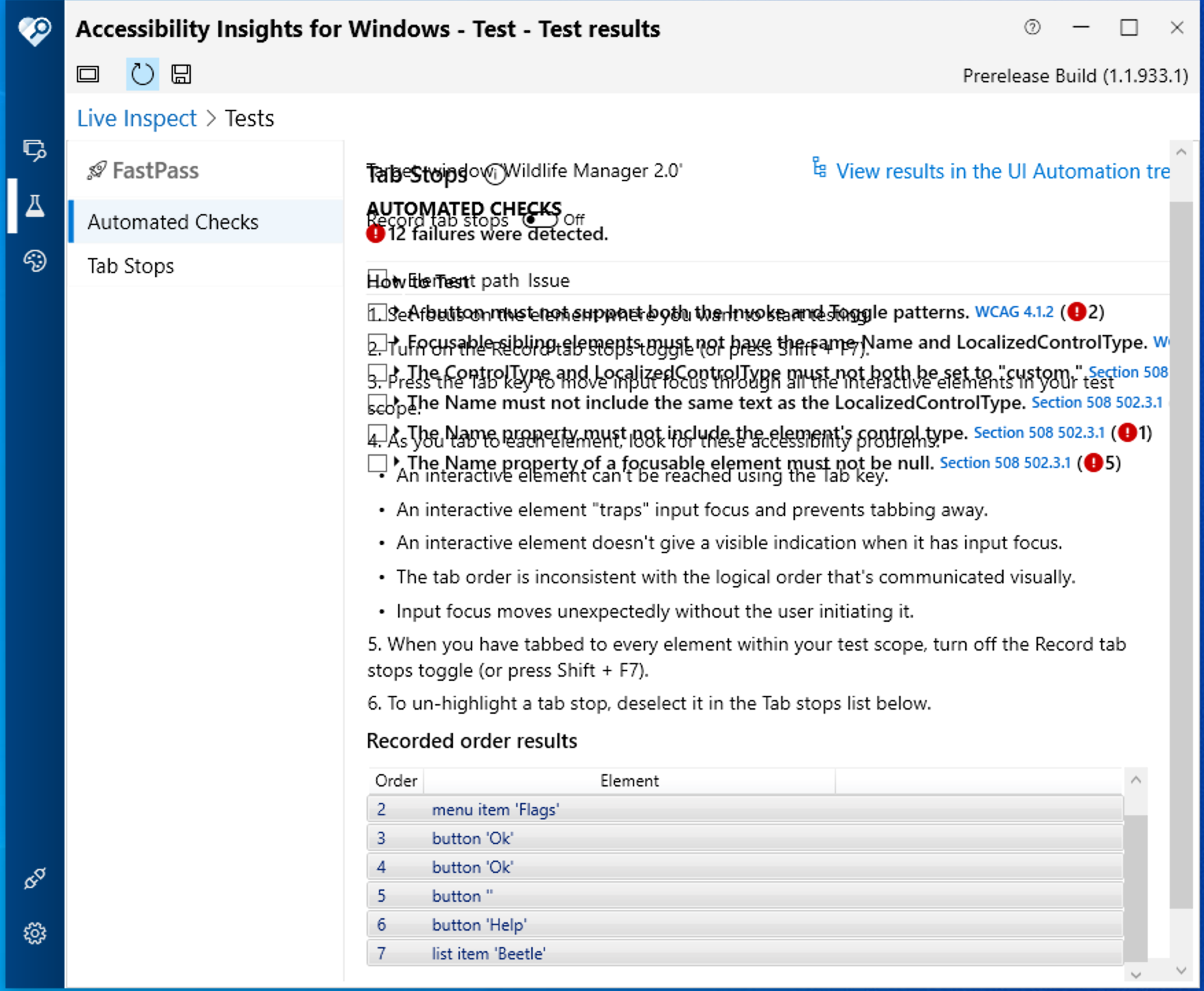 Text on the automated checks overlaps with text from tabstops · Issue ...