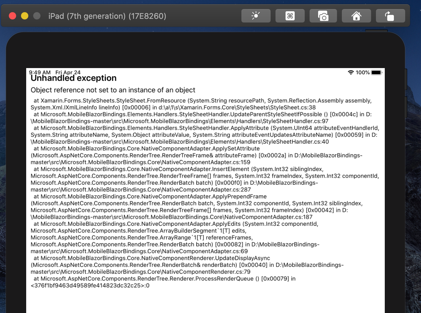 Update samples to use new startup pattern · Issue #82 · dotnet/MobileBlazorBindings · GitHub