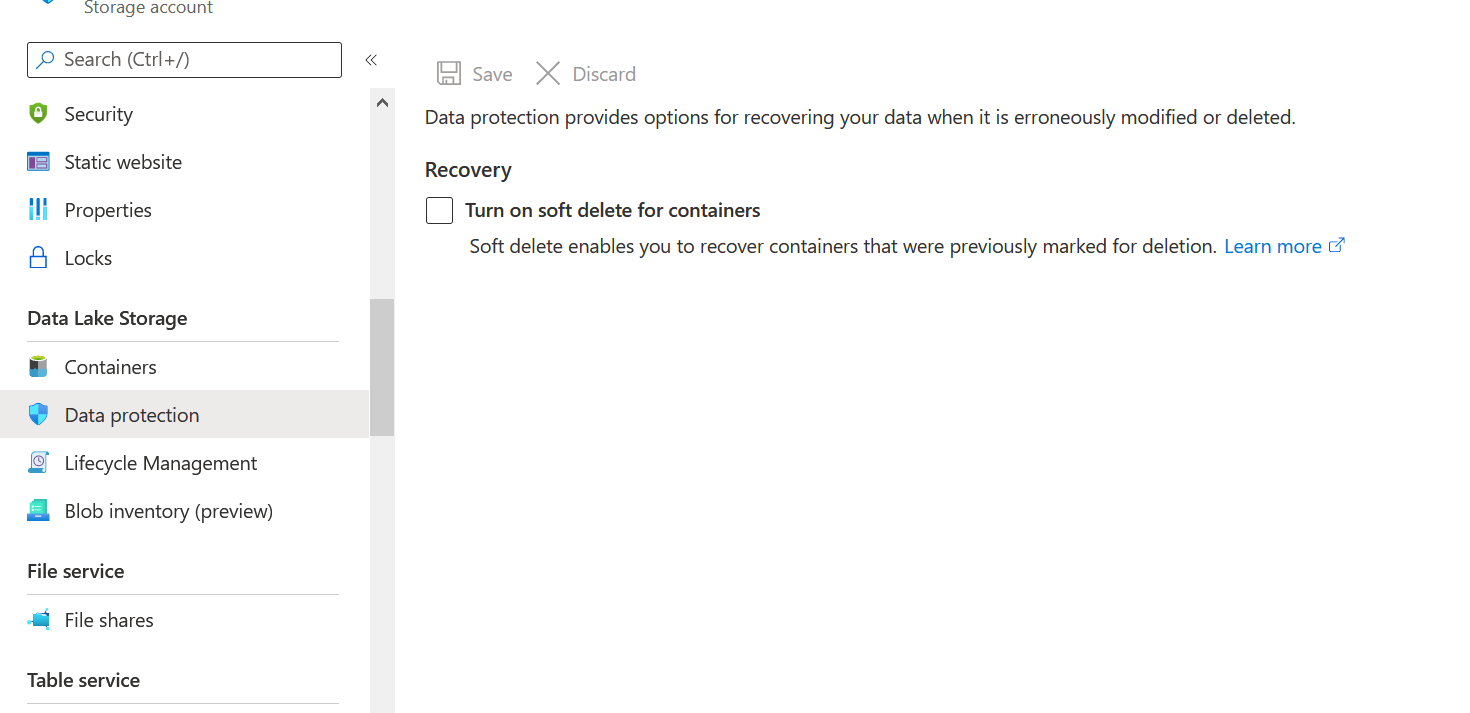 Support for ADLS container soft delete · Issue #10910 · hashicorp ...