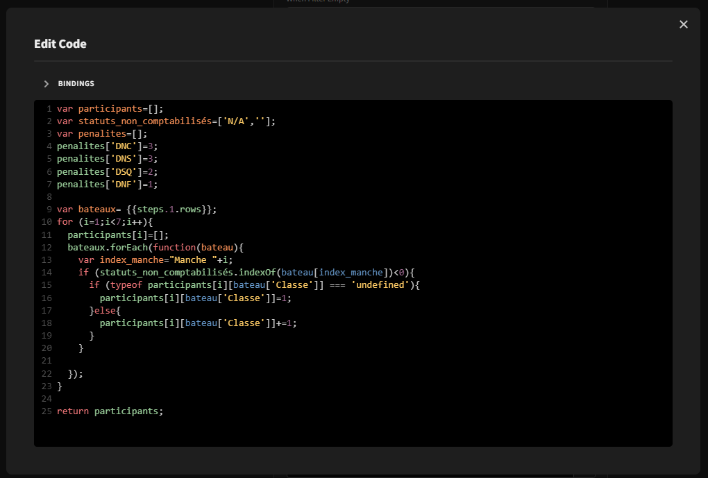 How to read multi-dimensional array from previous step with js? · Budibase budibase · Discussion ...