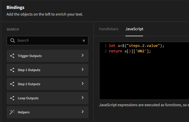 How to read multi-dimensional array from previous step with js? · Budibase budibase · Discussion ...