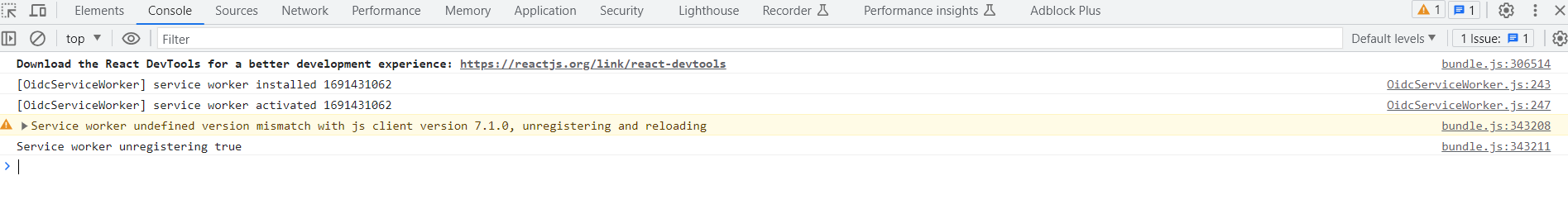 ServiceWorker.js issue can't be initialized · Issue #1122 · AxaFrance/oidc-client · GitHub