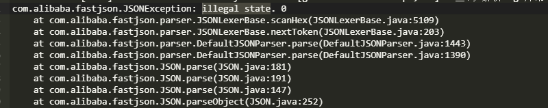 json转map报错，百度也查不到这个错误码 · Issue #3906 · alibaba/fastjson · GitHub