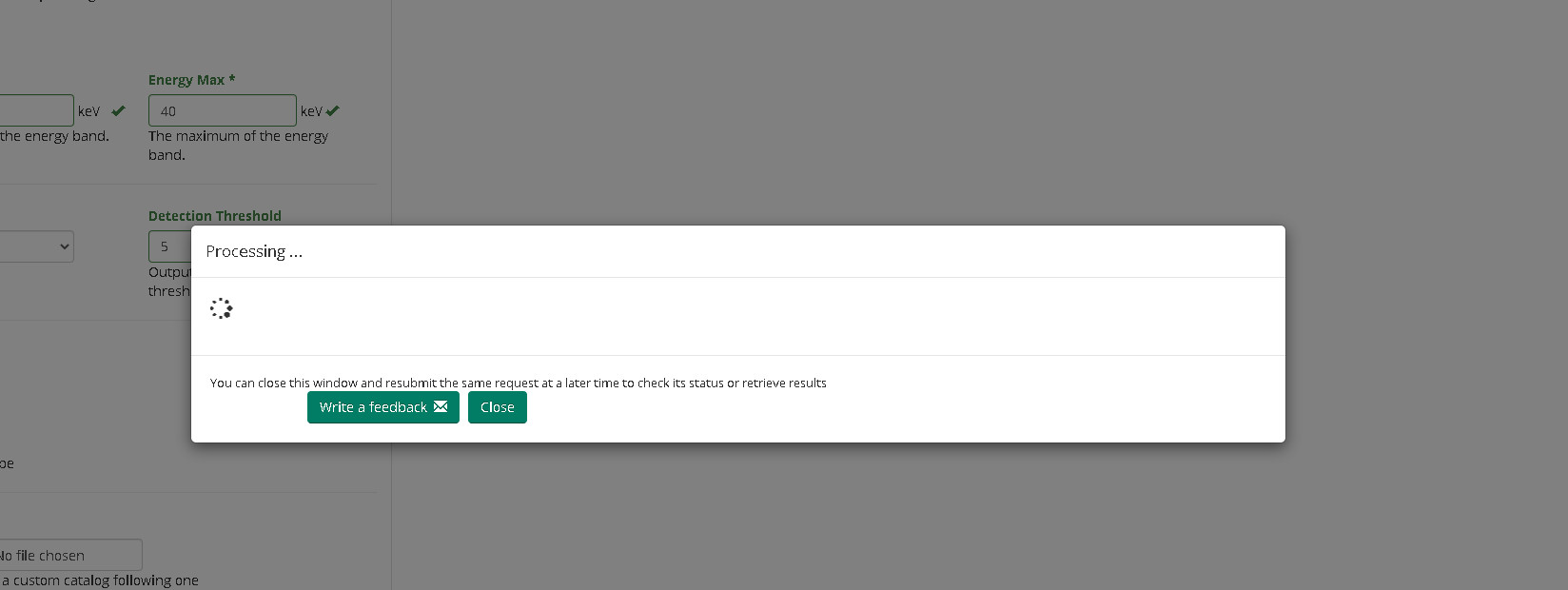 add notice in progress modal that request can be closed and re-sent · Issue #31 · oda-hub/mmoda ...