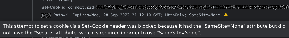 Fix cookie settings in API · Issue #47 · Szklarnia-PWr/Szklarnia-PWr · GitHub