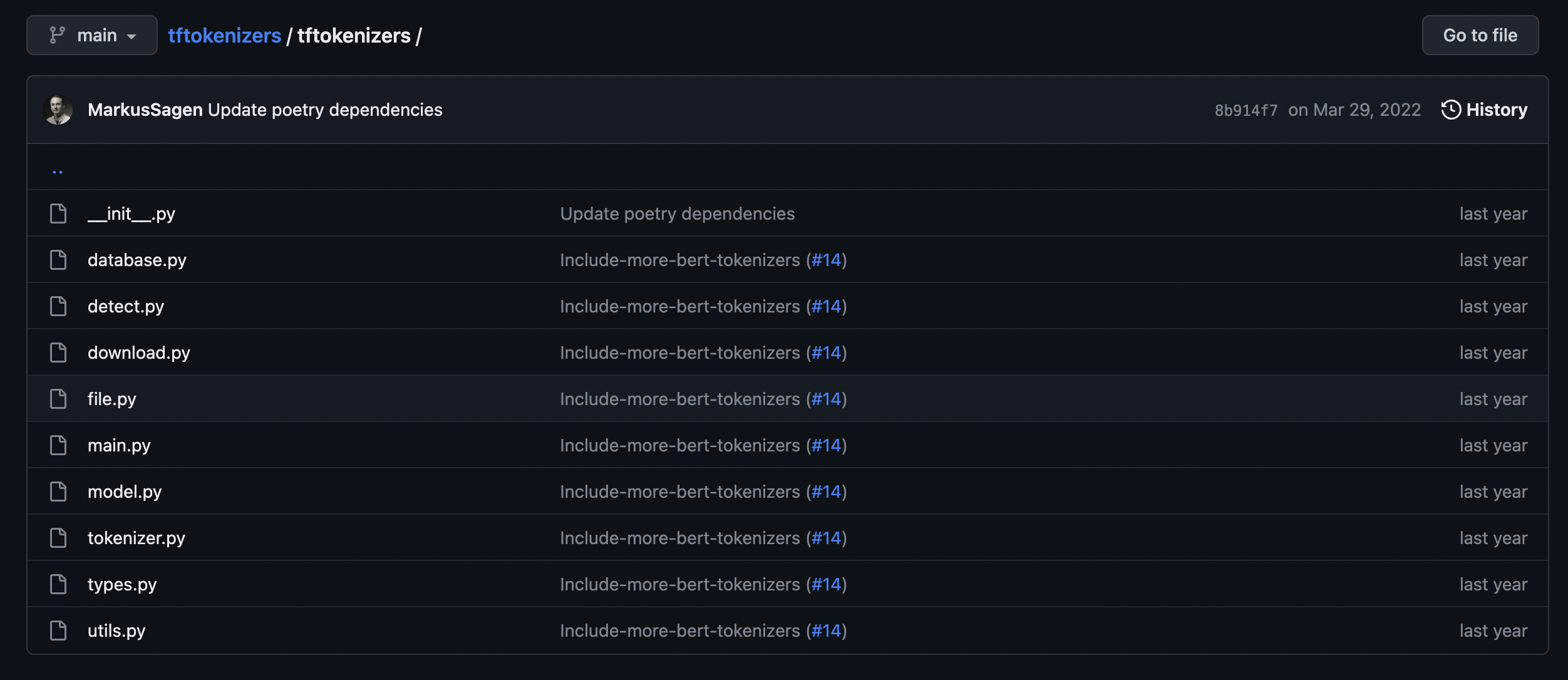Repository doesn't contain covert.py file · Issue #22 · Hugging-Face-Supporter/tftokenizers · GitHub