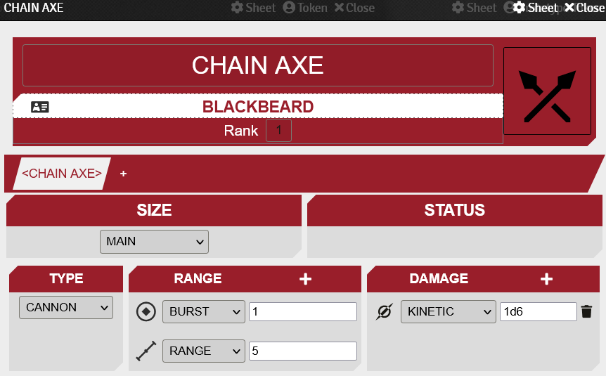 [BUG] Range Options in Mech Weapons + NPC Features cannot be removed ...