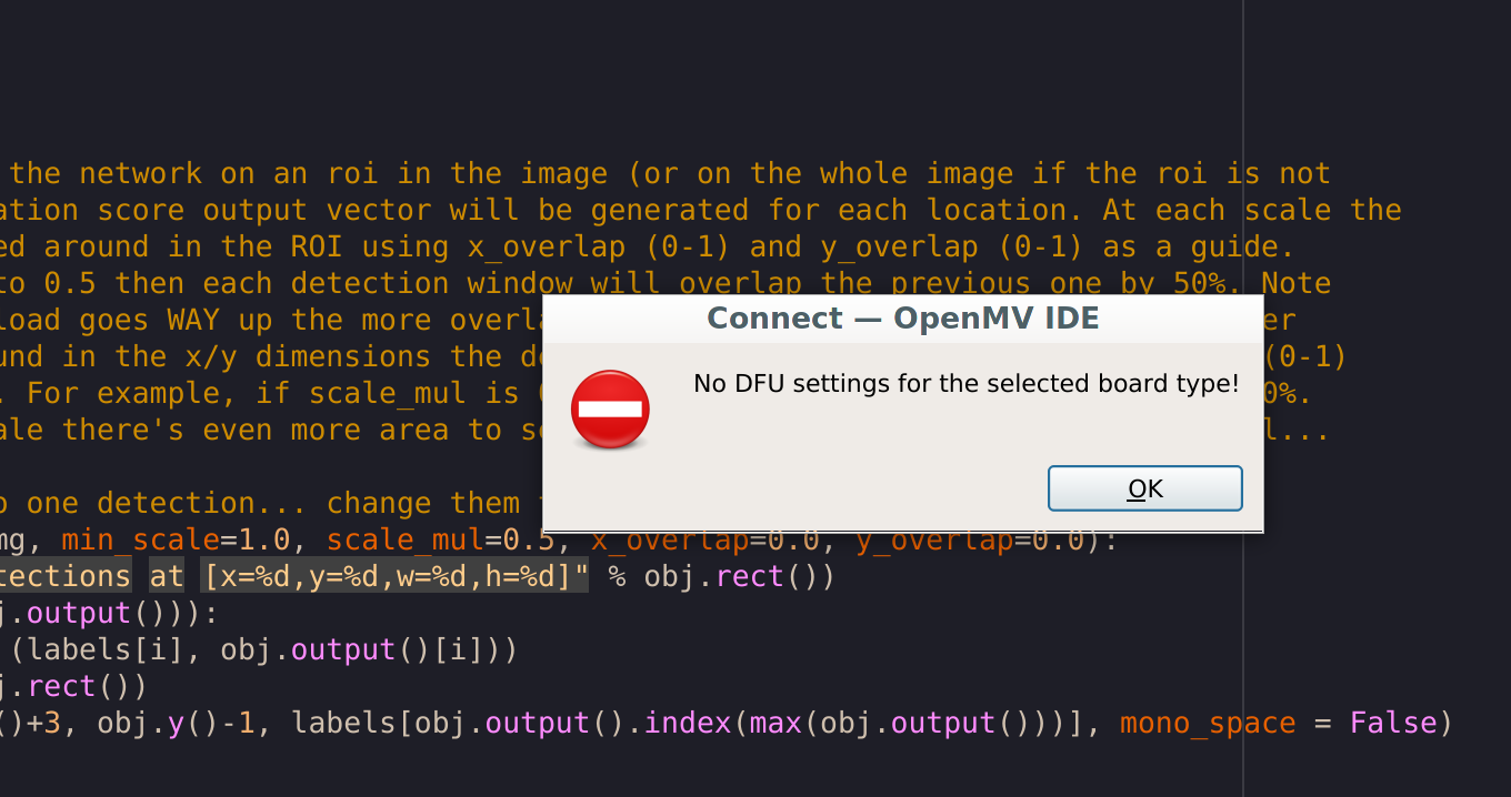 Portenta load firmware fails. · Issue #147 · openmv/openmv-ide · GitHub