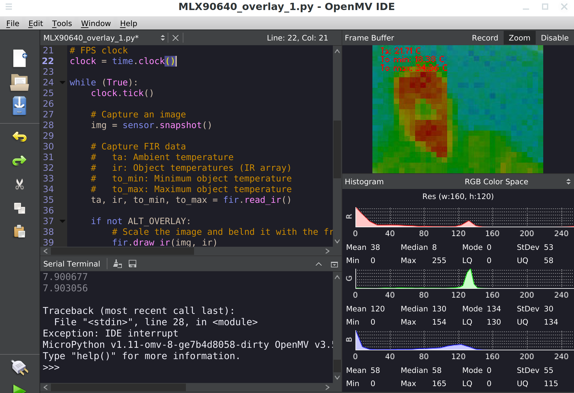 OSError: Failed to init the MLX90640! · Issue #674 · openmv/openmv · GitHub