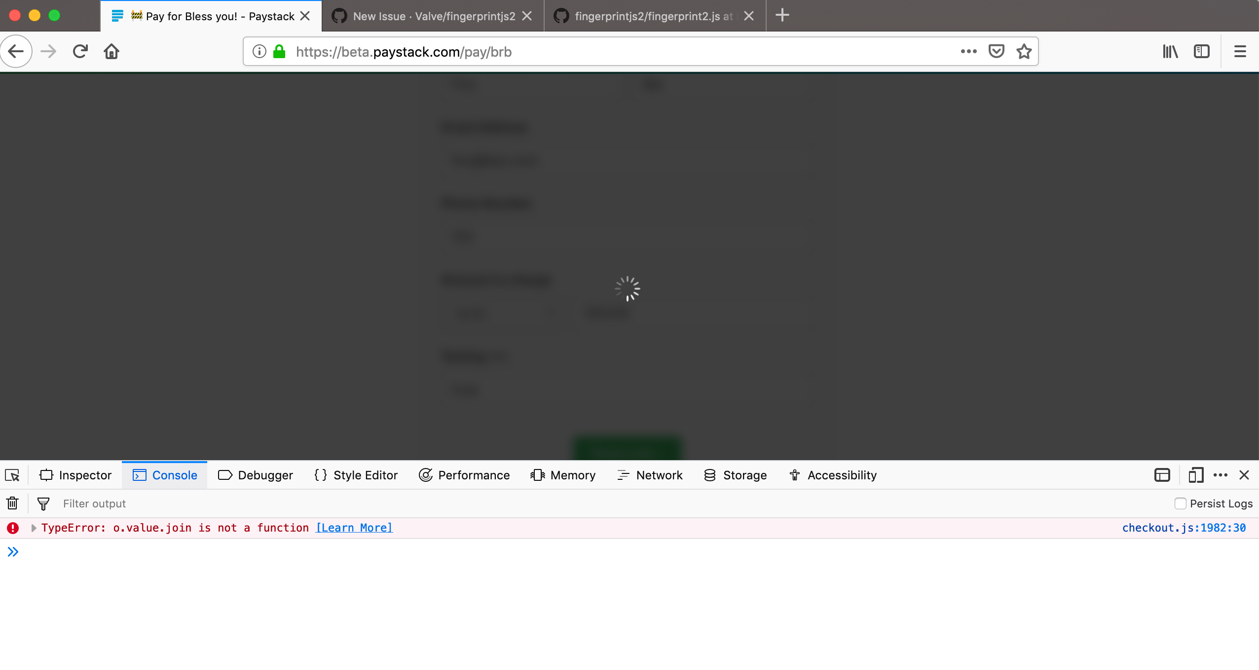 Fingerprint2.getV18 throws on Firefox · Issue #432 · fingerprintjs/fingerprintjs · GitHub