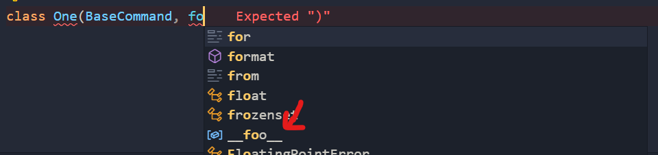 Pylance not autocompleting metaclass/init_subclass keyword arguments · Issue #1946 · microsoft ...