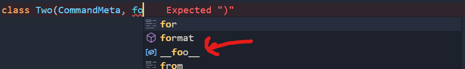 Pylance not autocompleting metaclass/init_subclass keyword arguments · Issue #1946 · microsoft ...