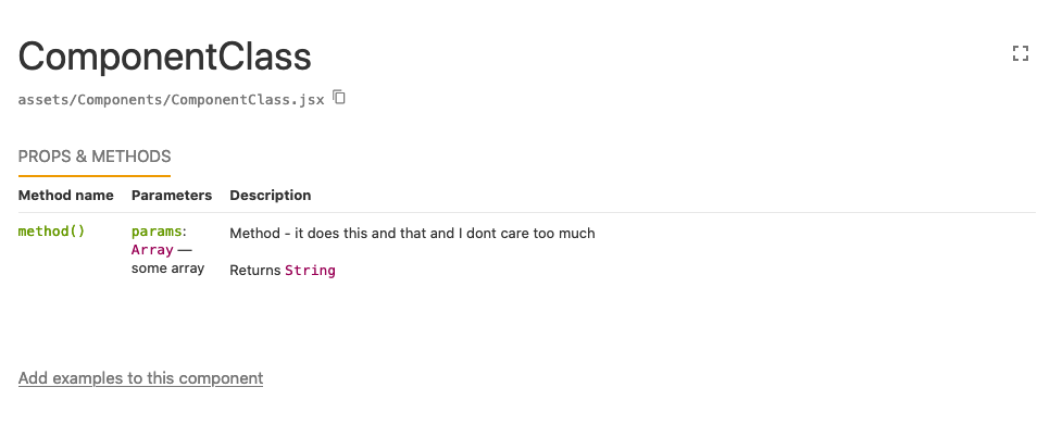 Unability to document methods of functional component · Issue #1699 · styleguidist/react ...