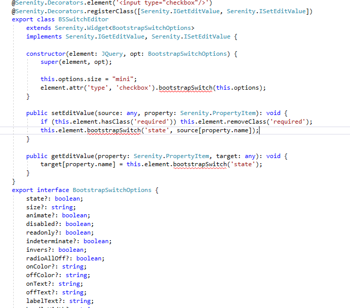 Bootstrap Switch [Help] · Issue #4382 · serenity-is/Serenity · GitHub