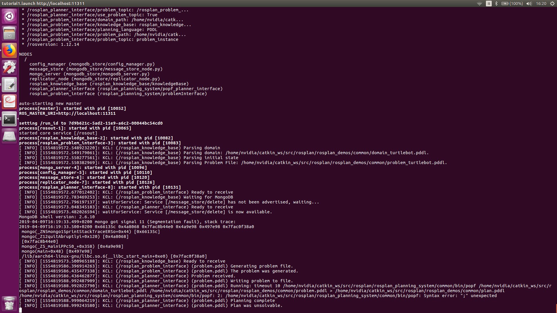 ROSPlan on nvidia jetson tx2 · Issue #186 · KCL-Planning/ROSPlan · GitHub