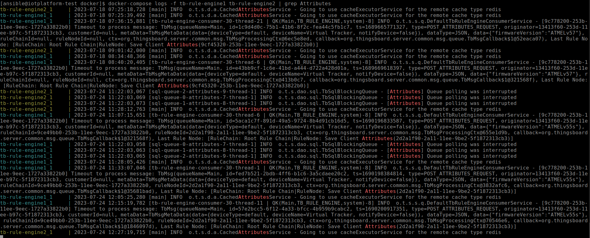Timeout to process message but rule node is null · Issue #6568 · thingsboard/thingsboard · GitHub
