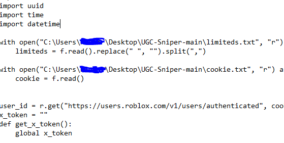 Problems with main.py · Issue #28 · J3ldo/UGC-Sniper · GitHub