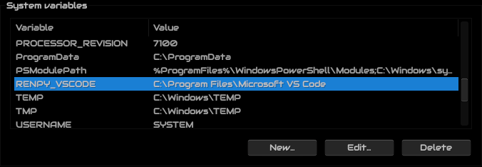 Renpy cannot detect System-wide Installed VS Code · Issue #4739 · renpy/renpy · GitHub