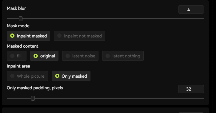 [Feature Request]: Missing mask options when batch processing img2img inpainting. · Issue #12488 ...