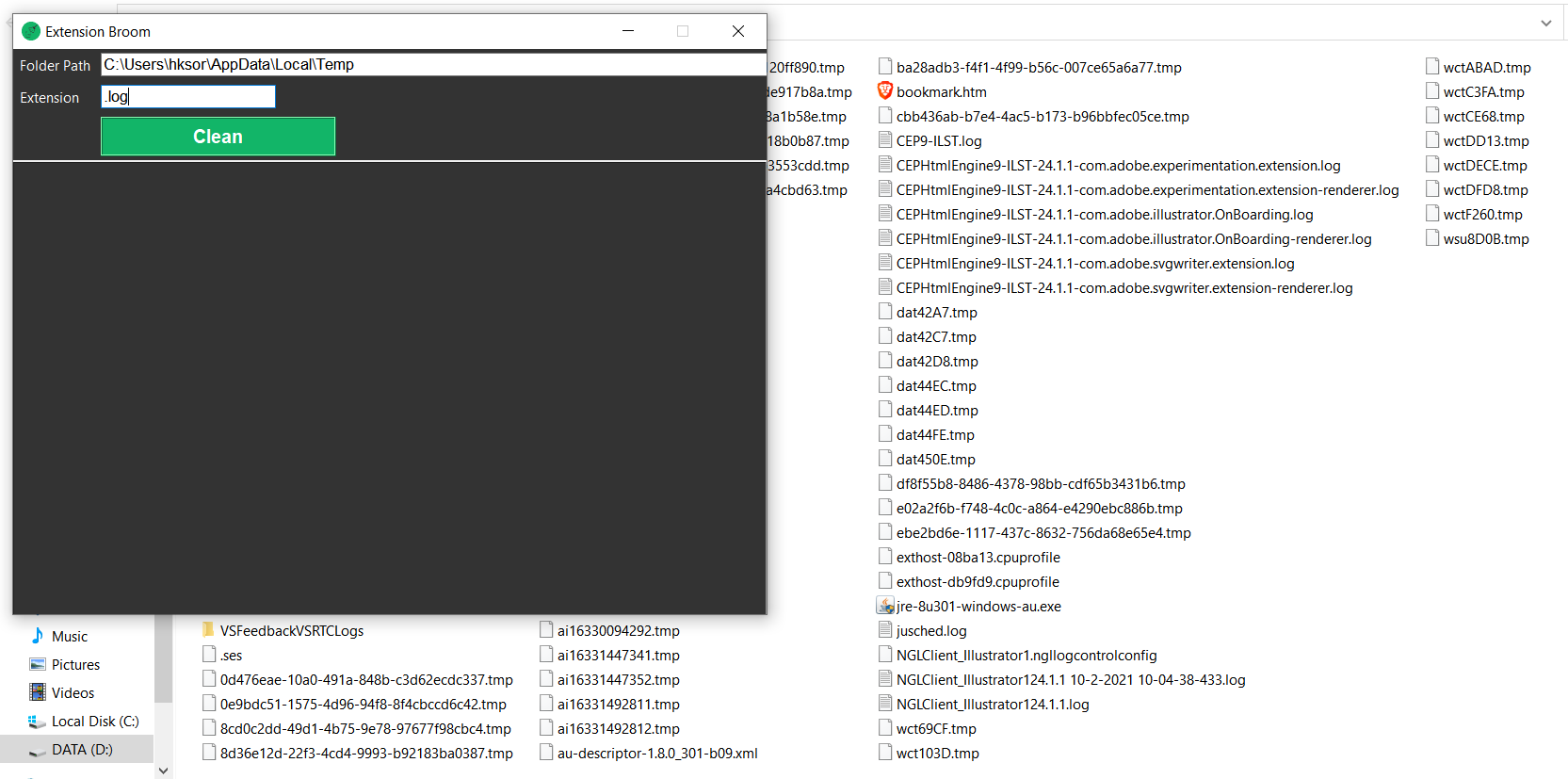 GitHub - hksoriginal/Extension-Broom: Automate the Boring task of deleting files with a ...