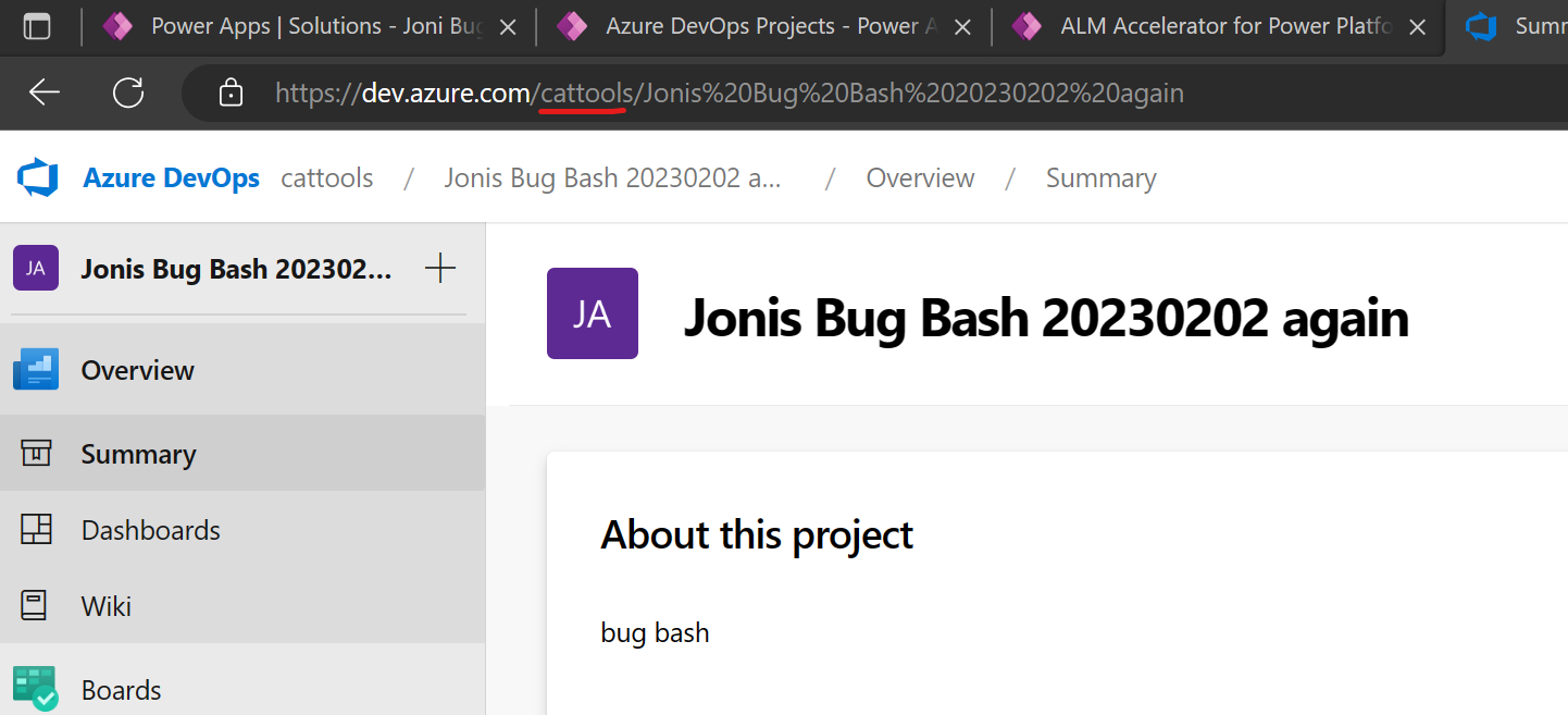 Alm Accelerator Bug Solution Project Not Showing Up For Organization · Issue 4722