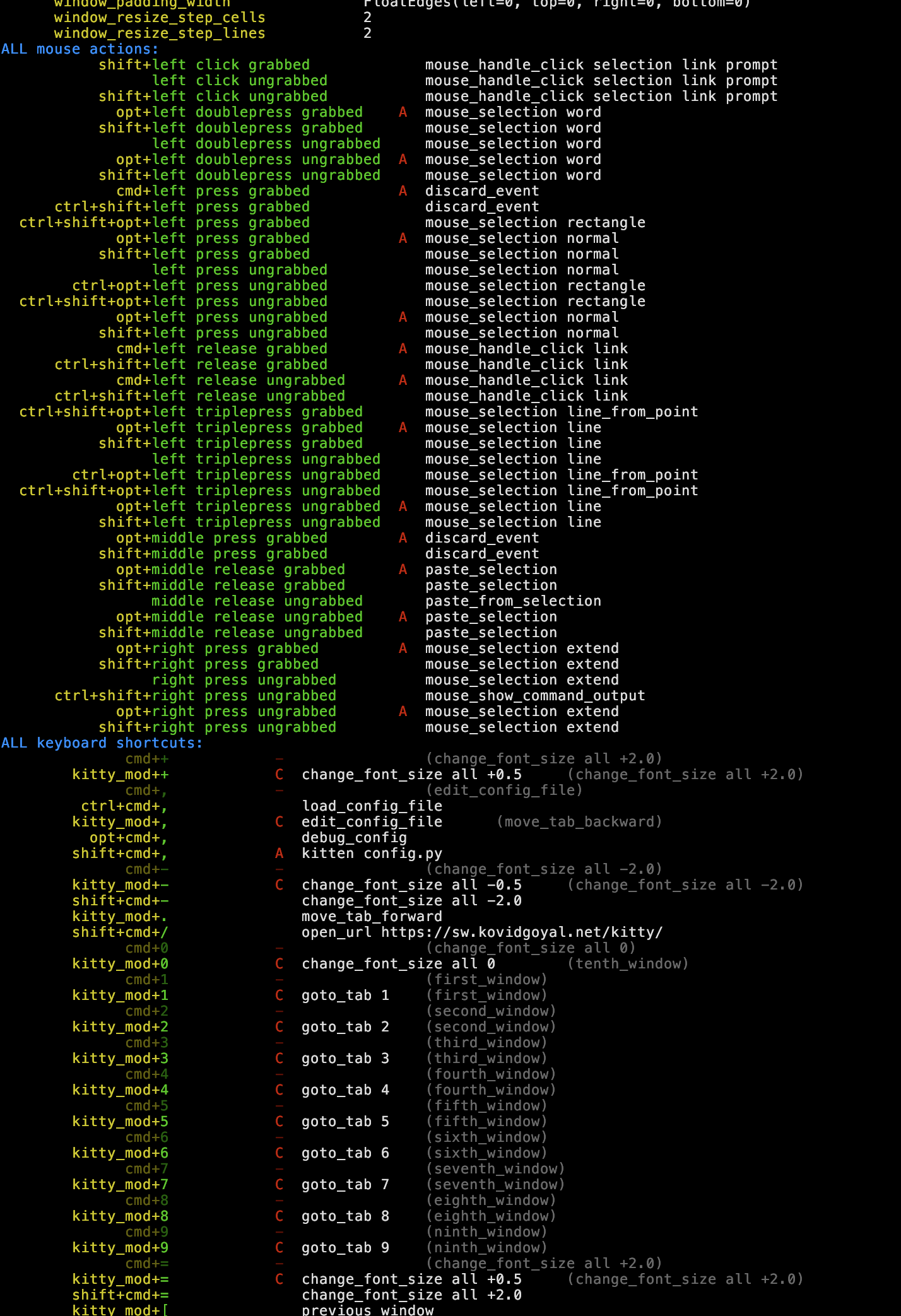 Complete kitty.conf file · Issue #628 · kovidgoyal/kitty · GitHub