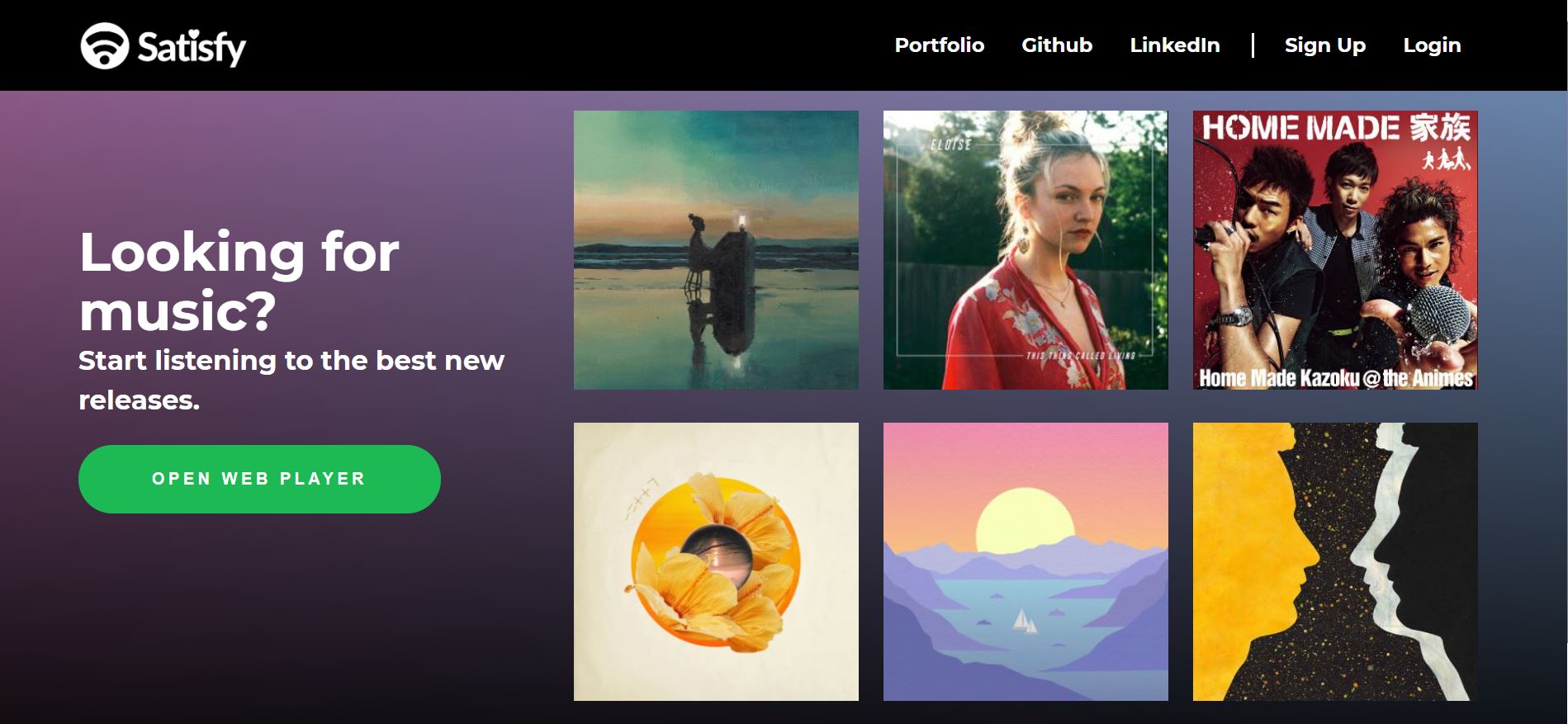 GitHub - RizzaCarla/Satisfy: Satisfy is a Spotify-inspired web app ...