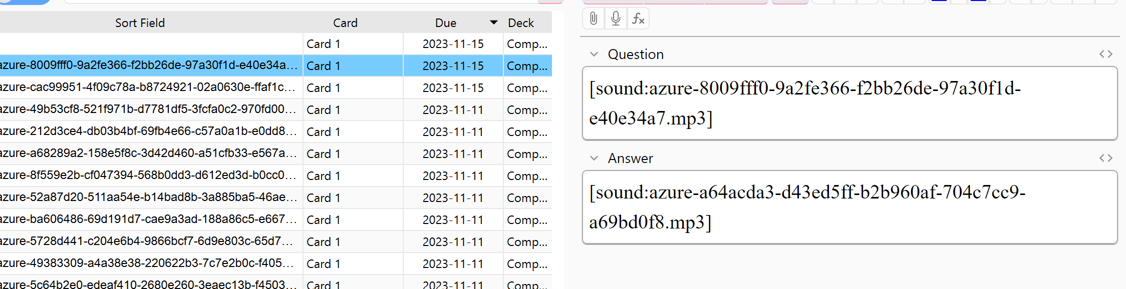 Text is missing only Audio file is left · Issue #303 · AwesomeTTS/awesometts-anki-addon · GitHub