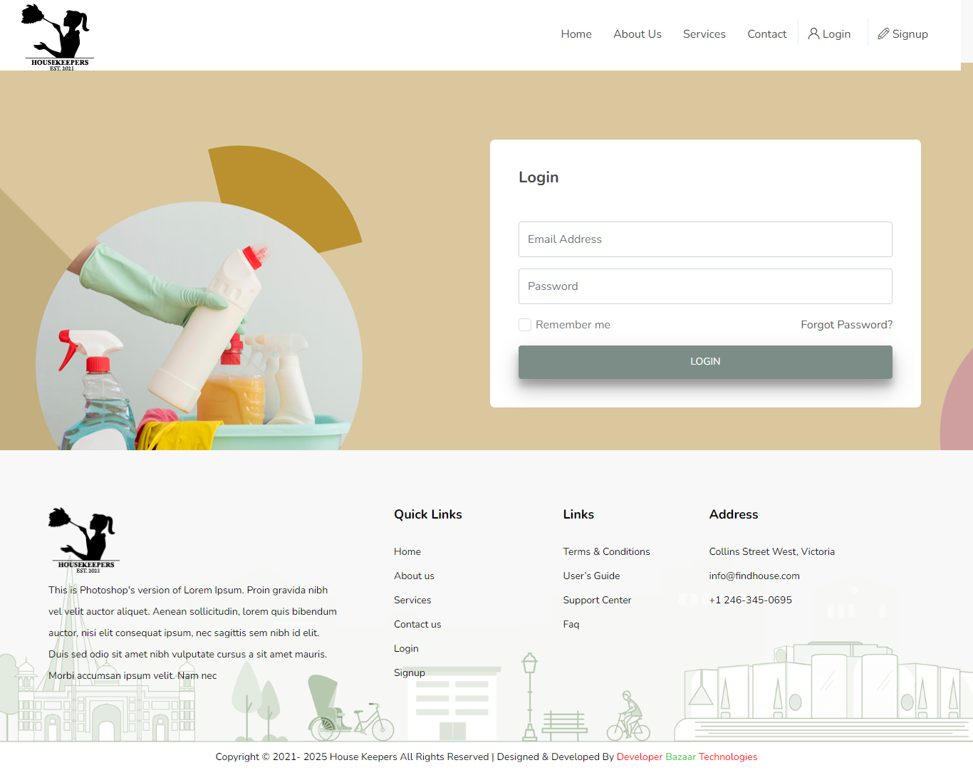 Github Donyds Housekeeper Housekeeper Website Provides A Cleaners