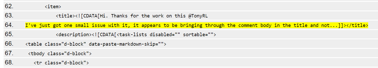 Body in Title for Github Issue/Pull comments · Issue #8997 · DIYgod/RSSHub · GitHub