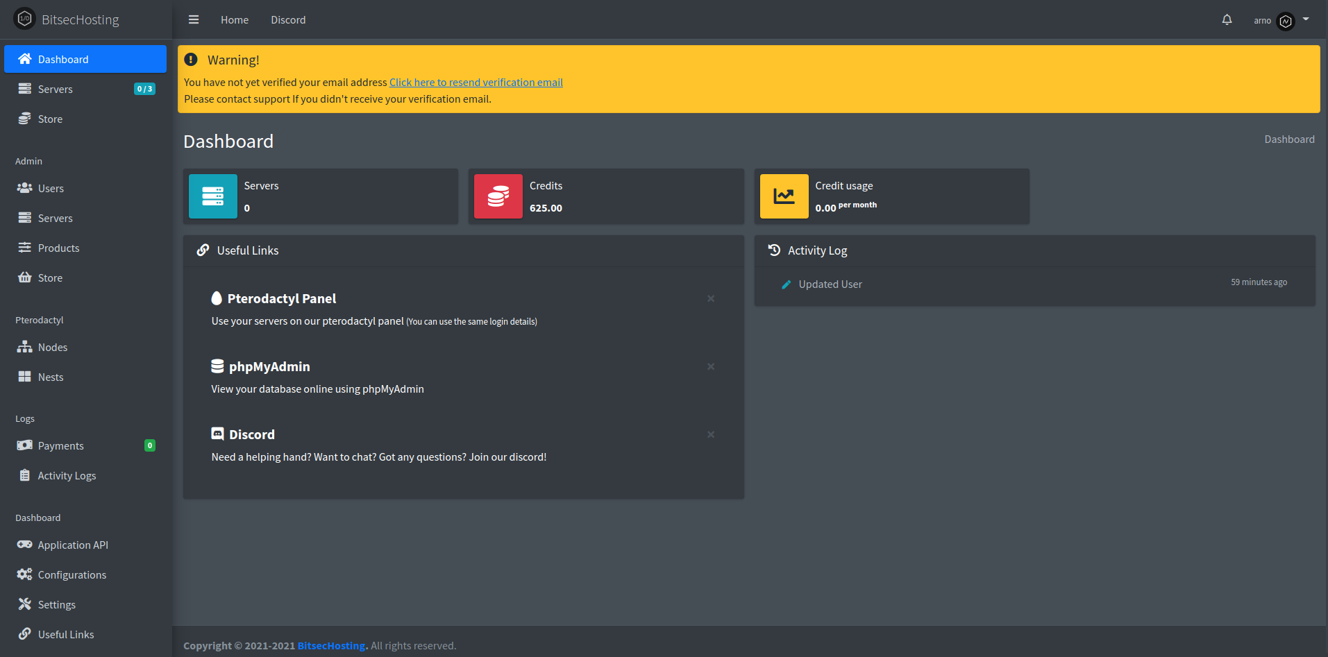 Remind to verify email · Issue #30 · Ctrlpanel-gg/panel · GitHub
