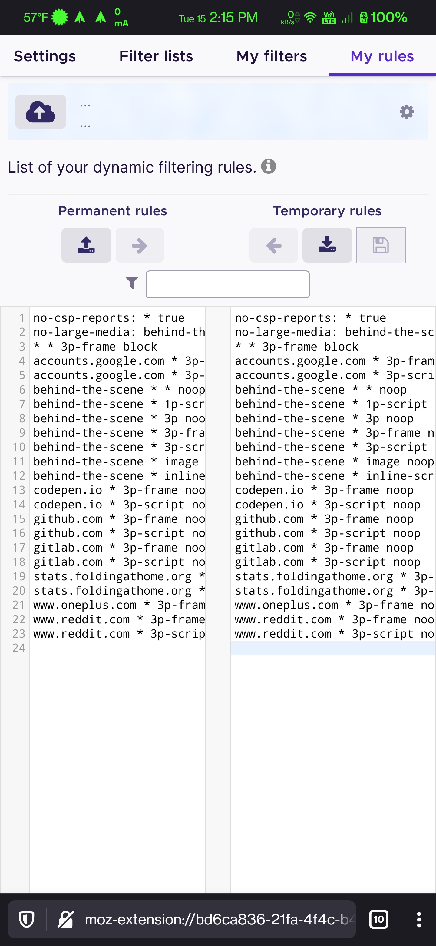 It's not obvious you need to hit enter to save a dynamic filter rule ...