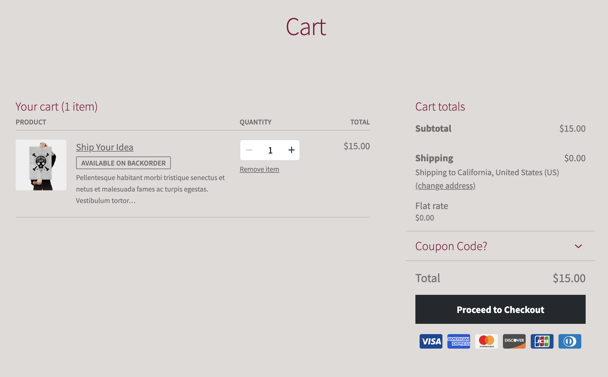 Cart Block Not Showing When Product Is On Backorder · Issue 2825 · Woocommercewoocommerce