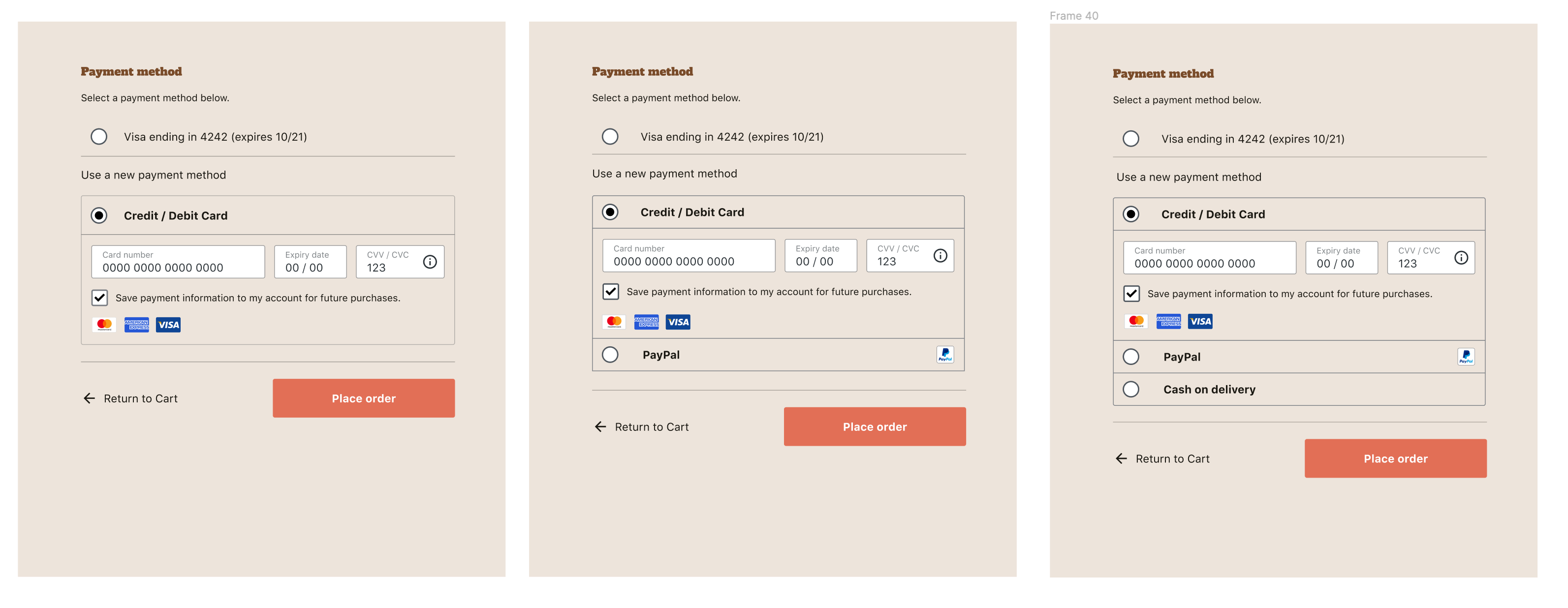 Checkout Update Design Of The Payment Methods · Issue 2628 · Woocommerce Woocommerce Blocks