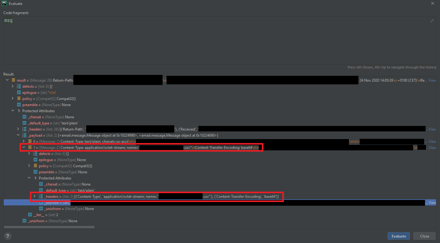 Issue with identifying message attachment when (Content-Disposition : Attachment) is missing ...