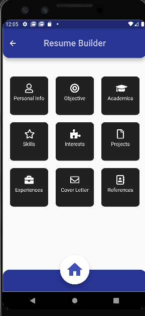GitHub - senaltintas/ResumeBuilder: A mobile app that users can prepare ...