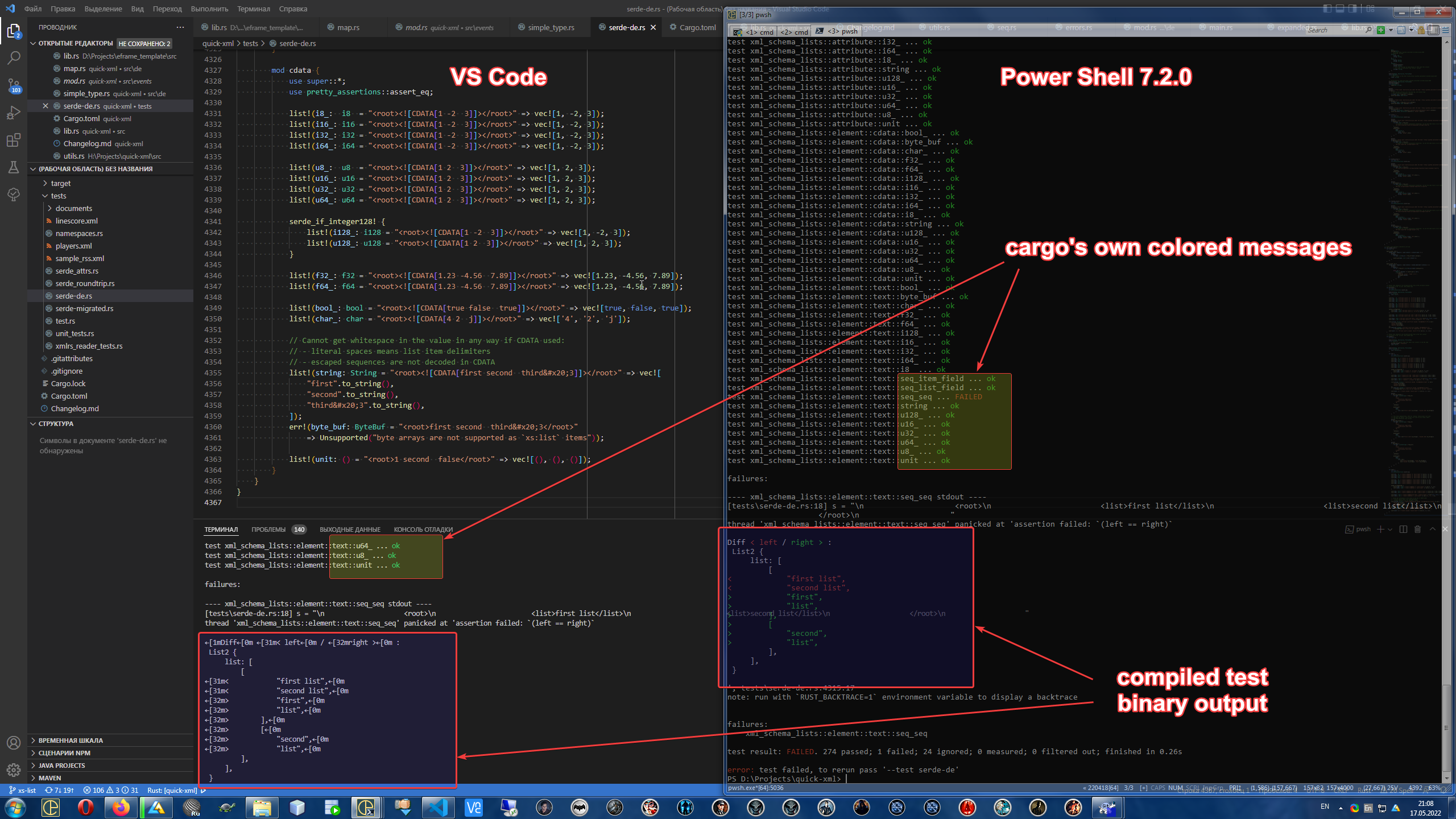 Integrated terminal sometimes show ANSI codes instead of colored text ...