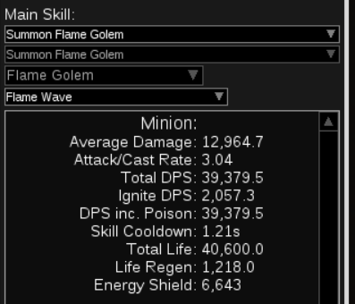 Minion DPS readout shows Poison instead of Ignite when damage includes ...